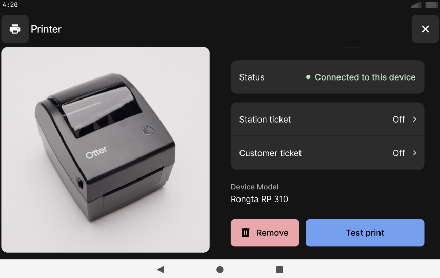 How to Configure Printer Settings in the Otter App – Otter Help Center