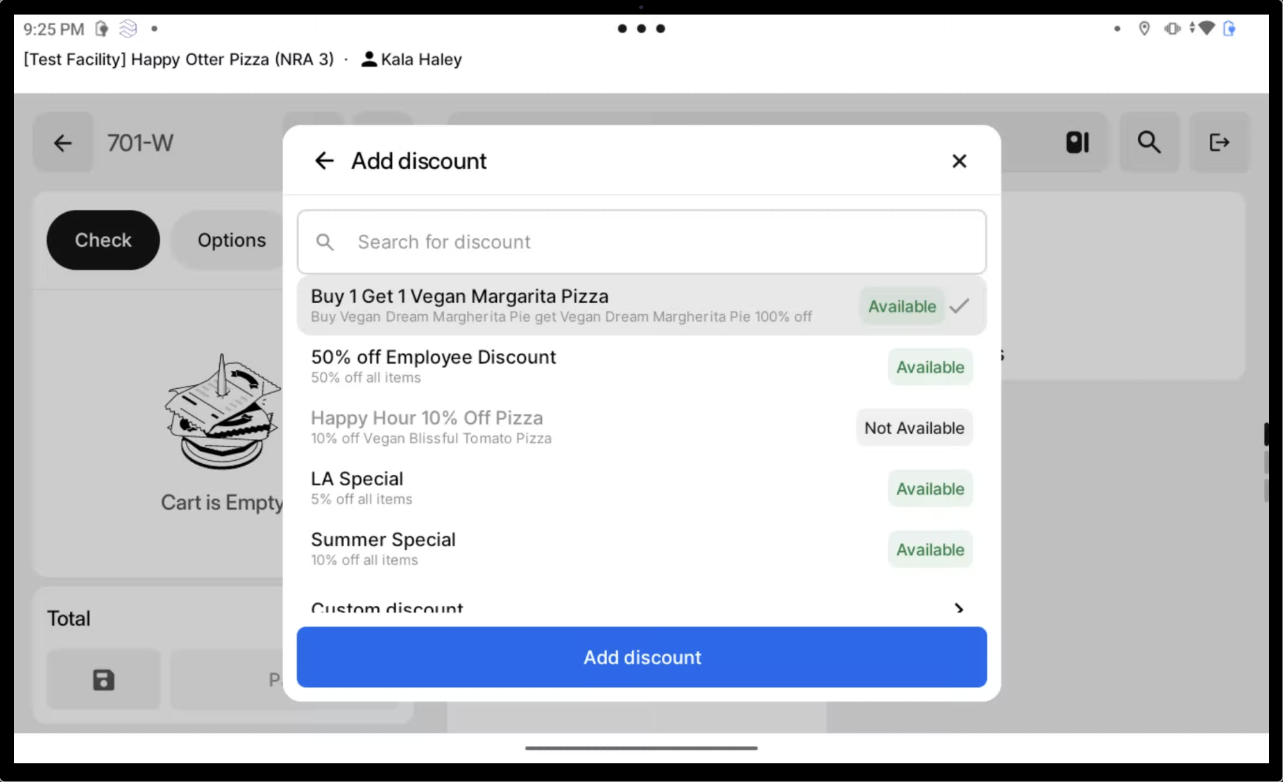 Otter POS Check Options – Otter Help Center