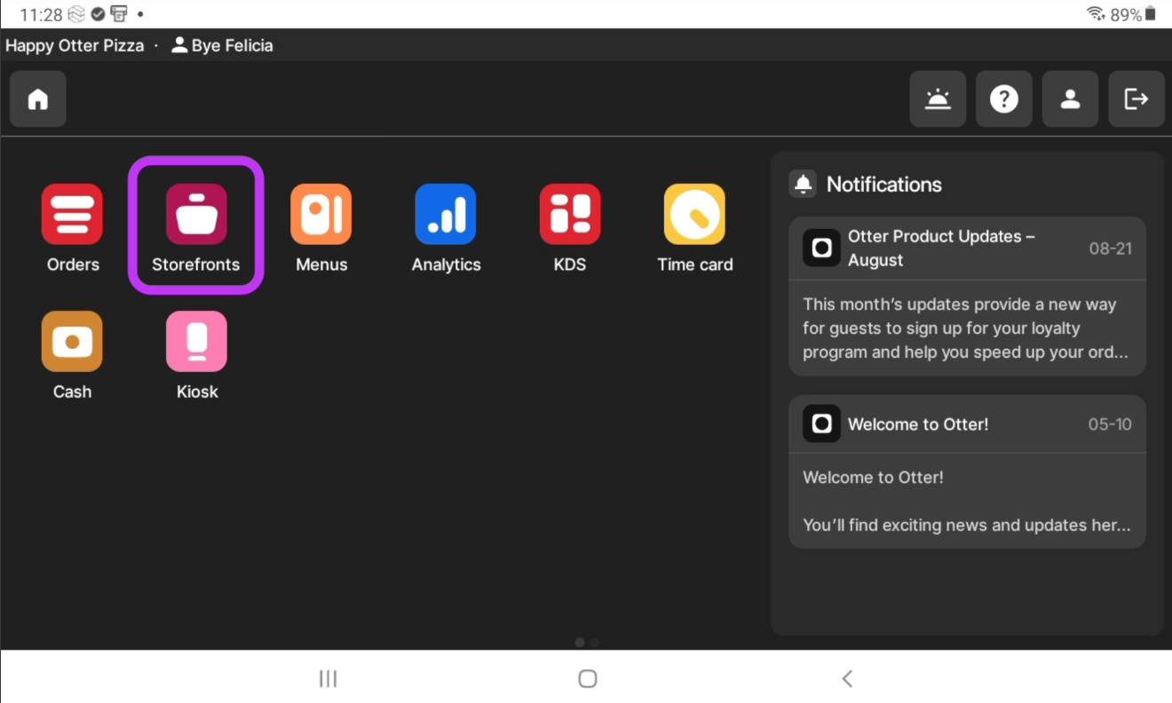 Pausing a Storefront – Otter Help Center