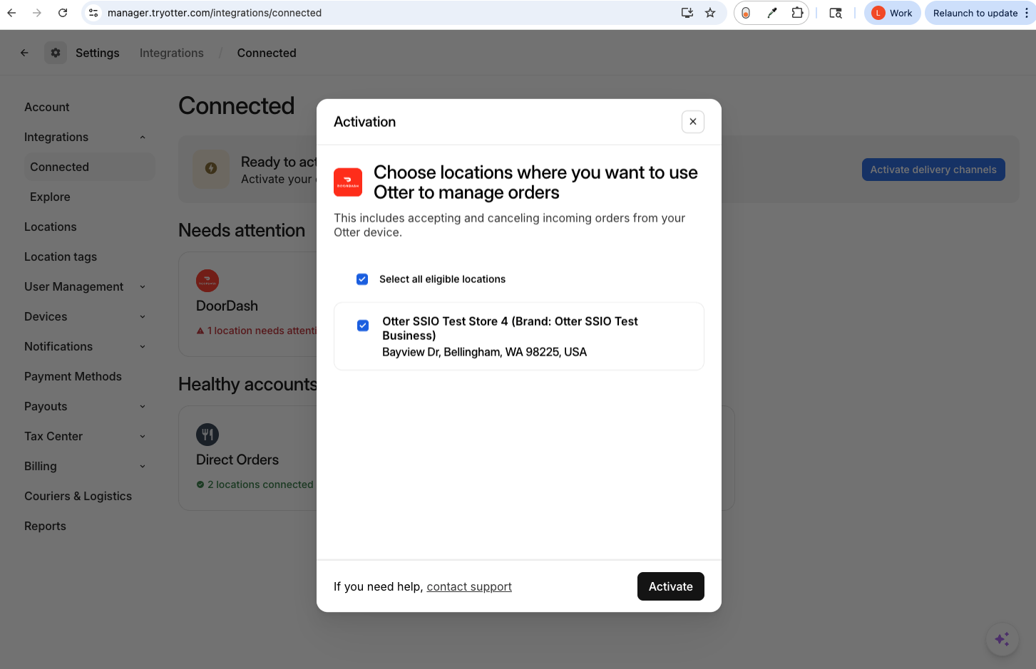 Uber Eats Integration Guide – Otter Help Center