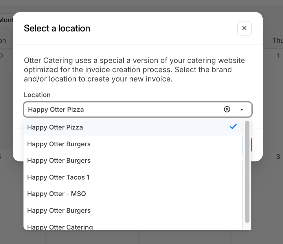 Otter Catering – Otter Help Center